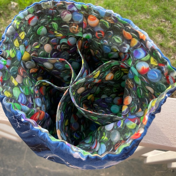 Glass Marbles Fabric - an Ocean of Marbles by Weavingmajor - Cats Eye ...