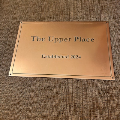 Antiqued Brass Plaques Solid Brass Name Plates Custom House Signs ...