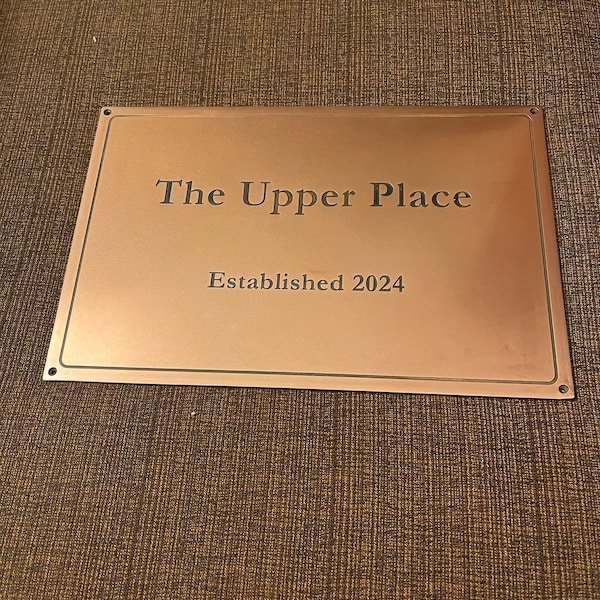 Engraved Brass Plaques - Solid Brass - Name Plates - Custom House Signs ...