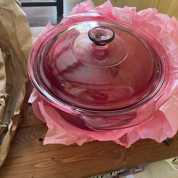 Vintage Casserole Dish W/ Lid - Rectangular Glazed Ceramic - Elizabeth ...