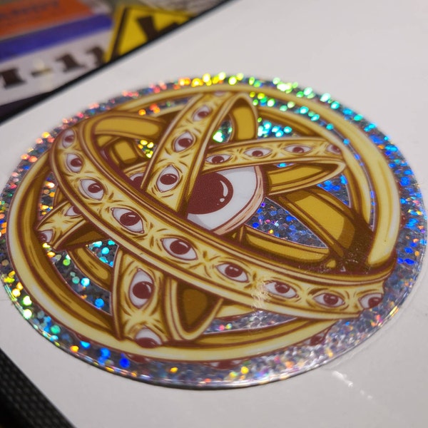 Biblically Accurate Angel Ophanim, Holographic Glitter Sticker - Etsy