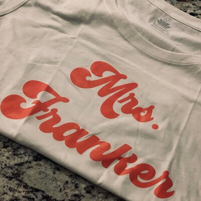 Mrs Shirt for Bride Shirt Custom Personalized Retro Shirt Bridal Shower ...