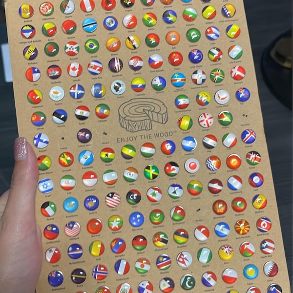 Flags Push Pins for Wood World Map by Enjoy the Wood - Etsy