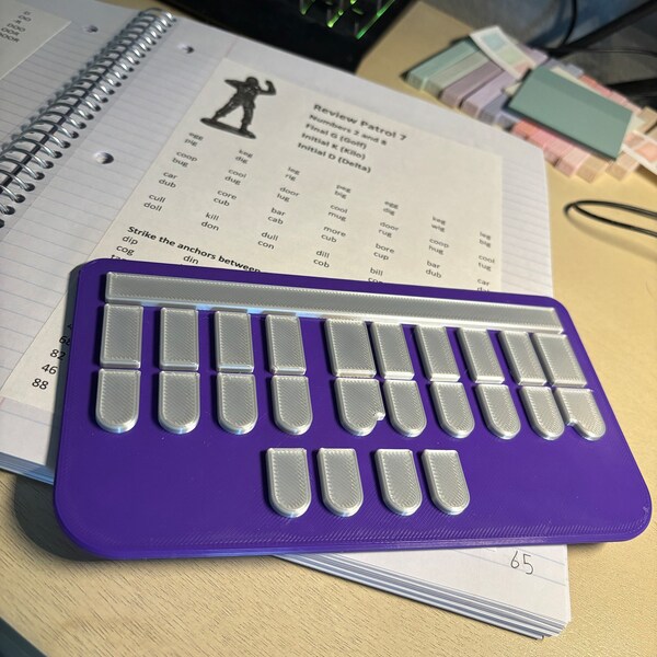 Steno Practice Board With Legend | Included Display Stand | the ...