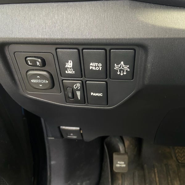 Blank Car Button Decal, Eject Passenger Button Decal, Blank Buttons ...