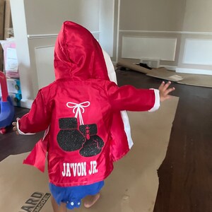 Baby Boxer Outfit With Wearable Custom Gloves, Jacket, and Shorts ...