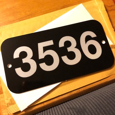 8x4 Reflective Custom Address Sign - Etsy