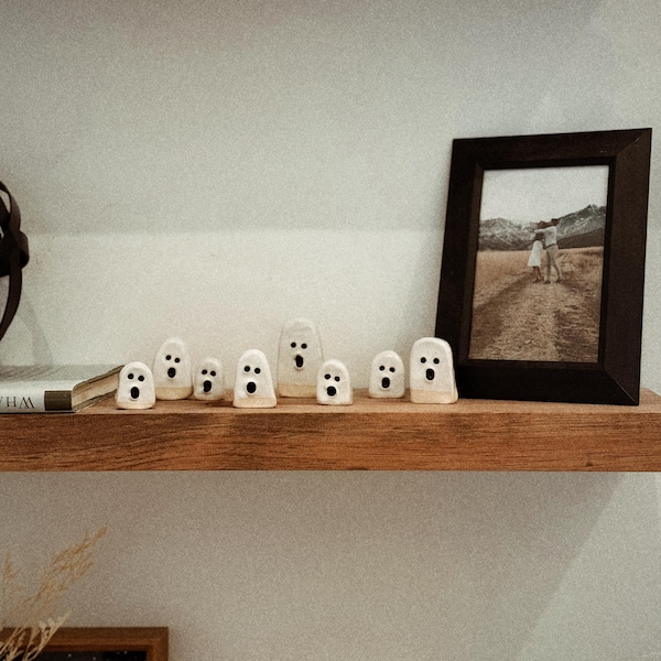 Ghost Pottery Figure, Halloween, Ghost Figurine, Ceramic Ghost, Ghost ...