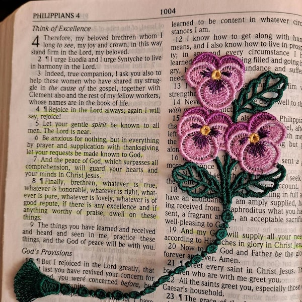 Free Standing Lace Bookmarks, Flower Bookmark, Embroidered Bookmarks ...