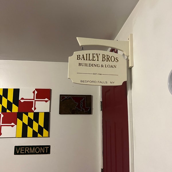 Scrooge & Marley Deluxe Hanging Sign - A Christmas Carol - Double Sided ...