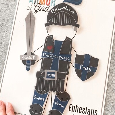 Armor of God Printable Activity, Bible Lesson, Ephesians, Sword of the ...