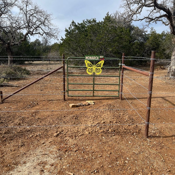 Monarch Butterfly Sign, Monarch Sign, Butterfly Decor, Decor for Garden ...
