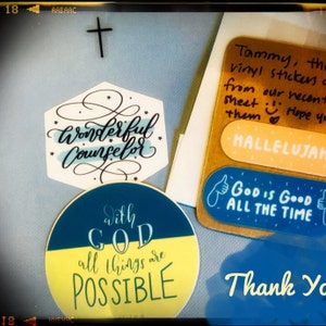 Psalm 23 Sticker Sheet 13 Stickers Christian Scripture - Etsy