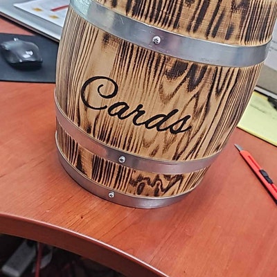 Wedding Barrel Card Box 10l,personalized Oak Whisky Barrel Box,wedding ...