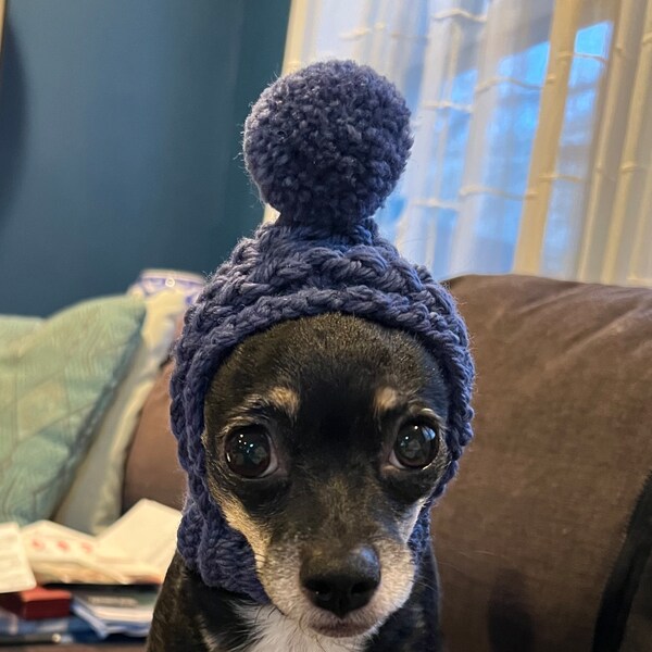 Chartreuse - Knit Wool Hat for Small Dog - Puppy Hood - Chihuahua ...