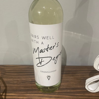 Doctor Giftdoctoral Degree Wine Label Gift for Doctor's - Etsy