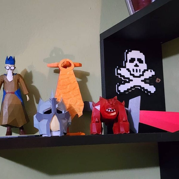 OSRS PK Skull Wall Display & Vinyl Sticker • Old School Runescape - Etsy