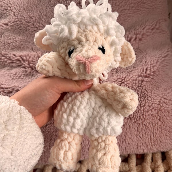 Lenni the Lamb Crochet Pattern | No Sew Low Sew Crochet Amigurumi ...