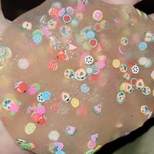 Clear Fruit Slime Detox Water Clay Fruit Slices Unscented Slime - Etsy