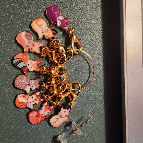 Stitch Markers Fox Characters for Crochet and Knitting | Set of 8 ...