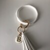 Rhombus Personalized Wristlet Keychain Tassel Key Chain Key Ring Bangle ...