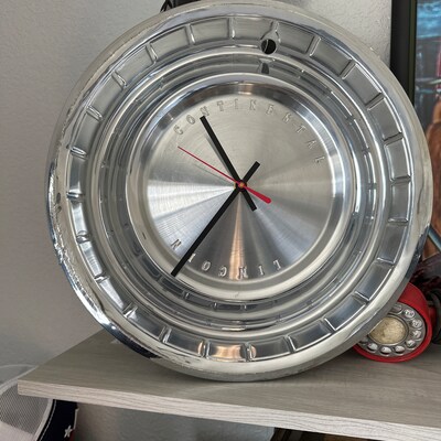 1980 1985 Buick Skylark Hubcap Clock Automotive Wall Clock 1981 1982 ...