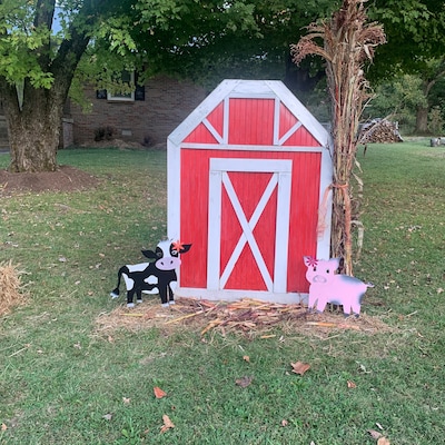 Metal Outdoor Cow Yard Stake/ Cow Farm Decoration/rustic Decoration ...