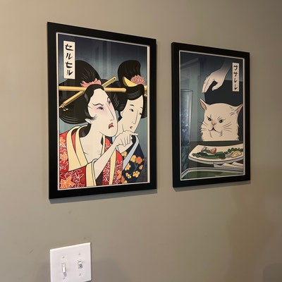 Ukiyo-e Meme Art 2 Print Set this is Fine and now I'm Not Doing It ...