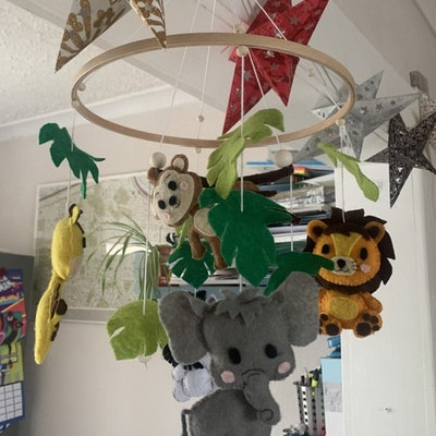 PDF Pattern/ Felt Pattern/baby Safari/ Felt Baby Safari/ DIY Baby ...