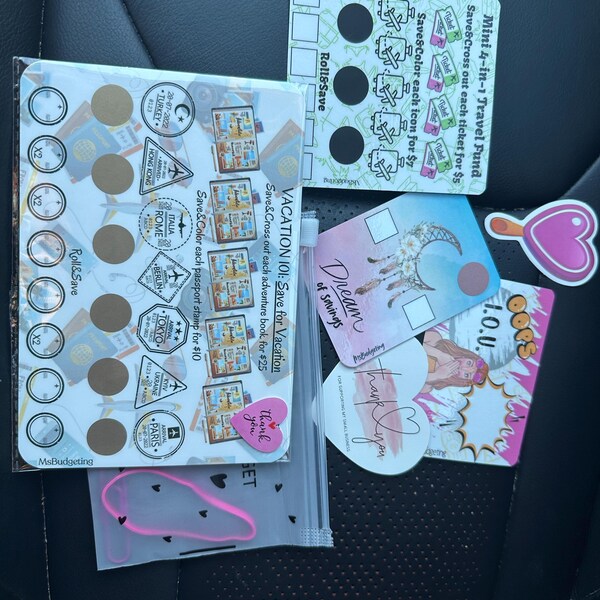 4-in-1 Father's Day Scratch off Savings Challenge - Etsy