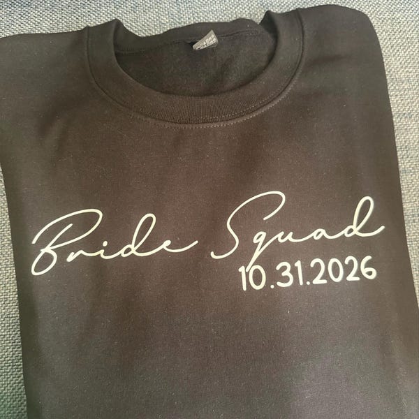 Personalized Bridesmaid Sweatshirt: Custom Wedding Party Gifts - Etsy