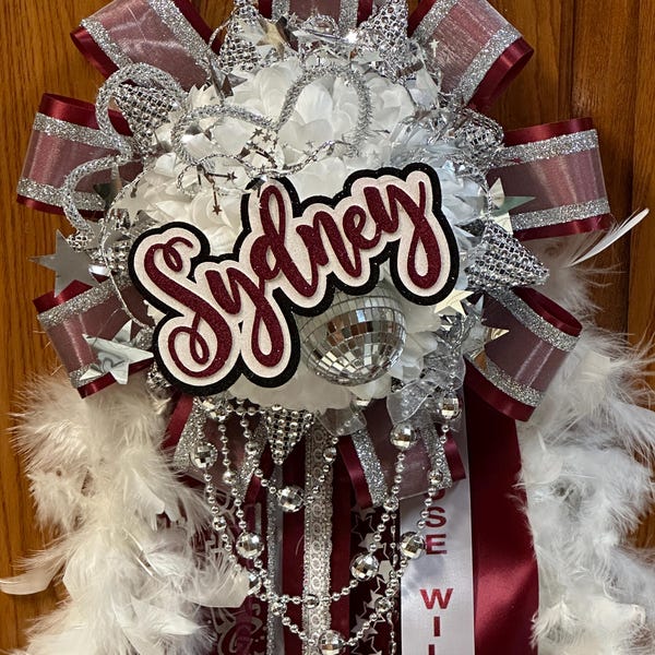 Custom Name Cuts, Name for Homecoming Mum, Custom Mum Decoration ...