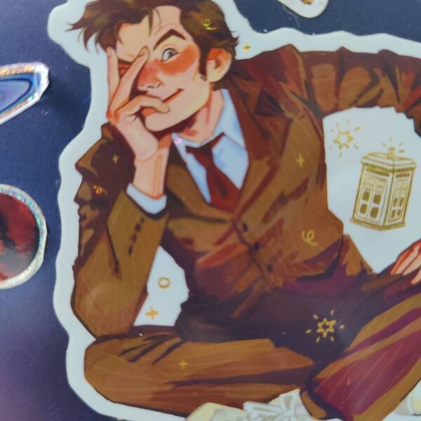 Doctor Who Glitter Sticker - Etsy