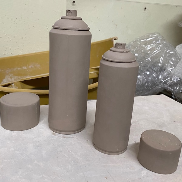 Spray Paint Cans Stash Jar Mold Ceramic Slip Casting Plaster Moulds ...