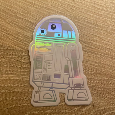 R2D2 Holographic Droid Sticker/ Star Wars Disney Laptop Stickers/mickey ...