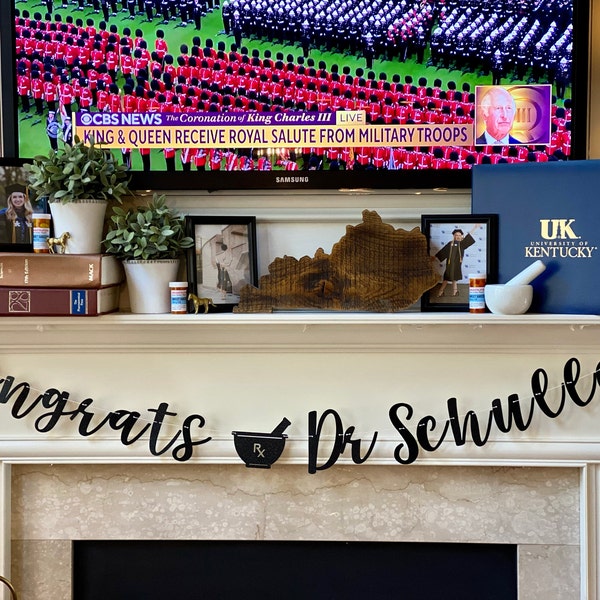 Personalized Pharmacy School Graduation Banner, Pharmacist Graduation ...
