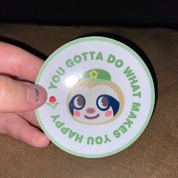 Raymond Vinyl Sticker | Animal Crossing Inspired | Die-cut Decal for ...