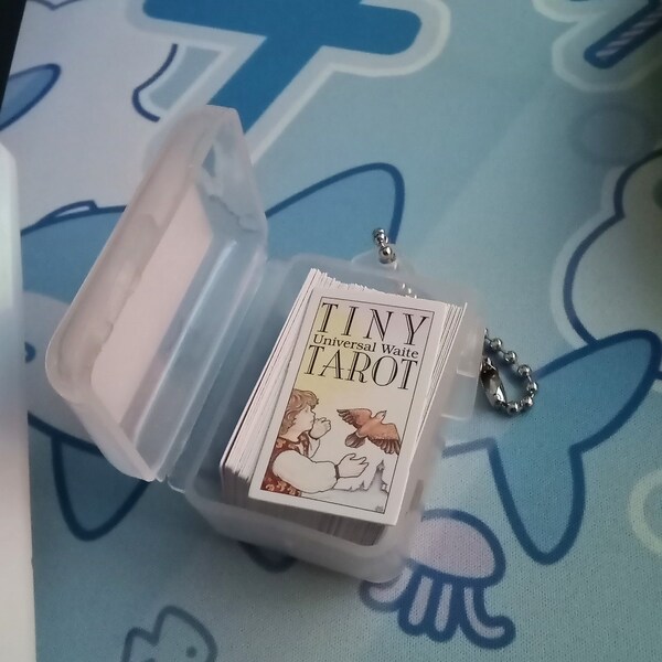Tiny Tarot Key Chain - Etsy