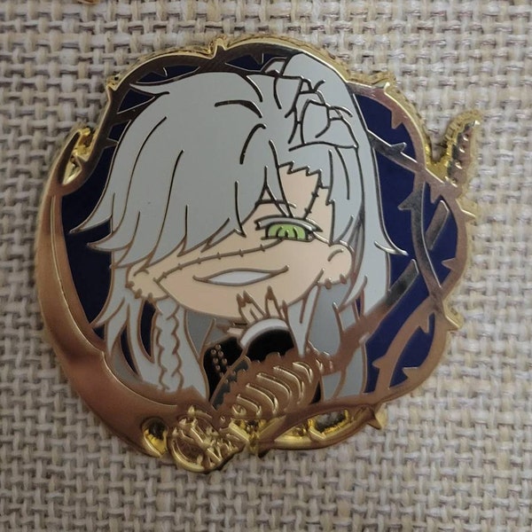 Black Butler Hard Enamel Pins - Kuroshitsuji Ciel Sebastian Grell ...