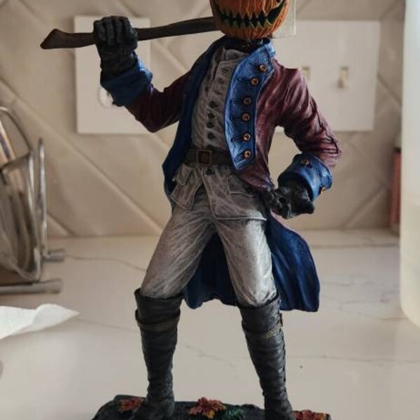 Headless Horseman Statue, Full Color Resin Sculpture | Gothic Legend of ...