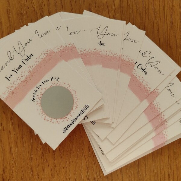 Personalised Custom Scratch Card, Discount Card, Offer Cards - Etsy