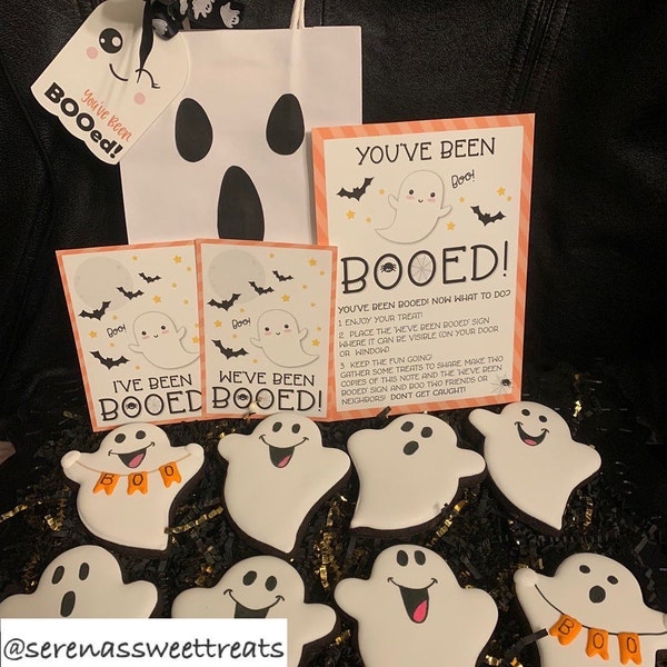 PRINTABLE You've Been BOOED! Cute Halloween Boo Set | Instant Download ...