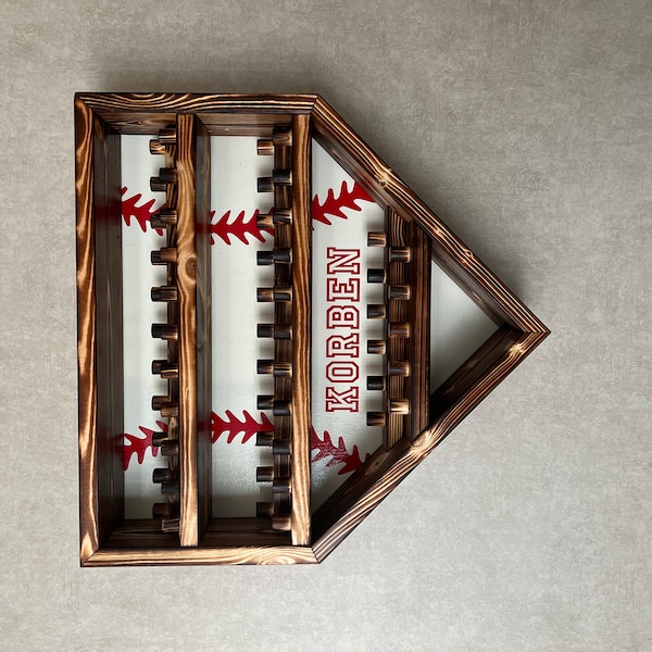 Baseball Homeplate 55 Ring Display Case Holder - Etsy
