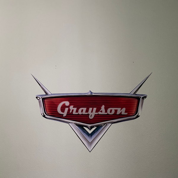 Disney Decals, Cars Nameplate Wall Decal,game Room, Cars Decals, Cars ...