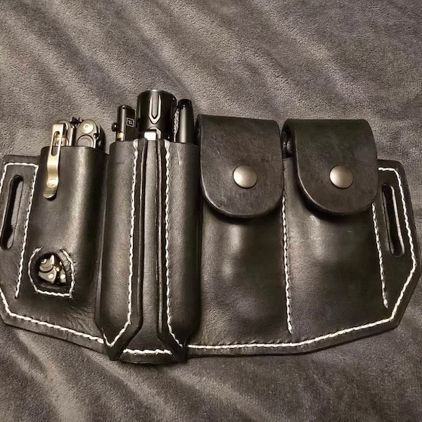 Custom Sheath for Leatherman Multi Tool and Flashlight EDC (add Flap ...
