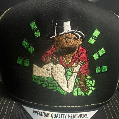 Mr Monopoly Man Running With Bag of Money Cash Embroidery Design - Etsy