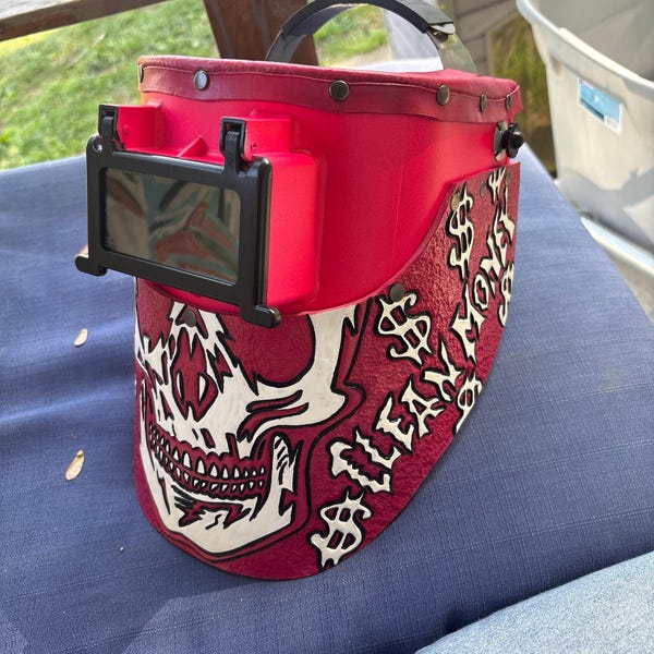 Welding Mask,welding Hat, #customleathermask ,weldinghood ,sugarscoop ...