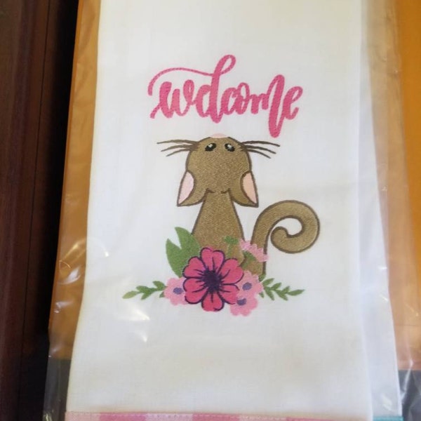 Welcome Embroidery Design, Welcome Embroidery, Machine Embroidery ...