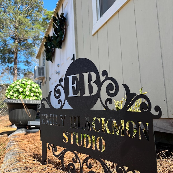 Last Name Metal Sign, Rustic Metal Letters, Metal Letter Family Sign ...