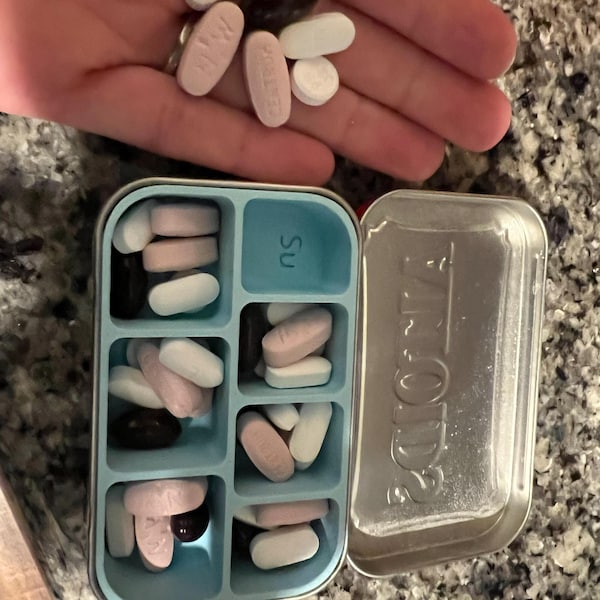 Altoid Tin Insert for Pills - Seven Days a Week Pill Holder, Divider ...